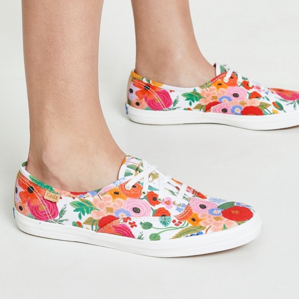 Keds X Rifle Paper Company Botanical Floral Print Sne… - Gem